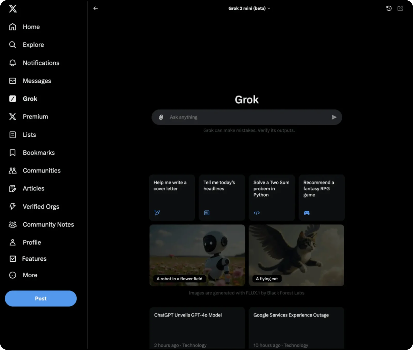 xAI、最先端言語モデル「Grok-2」ベータ版をリリース