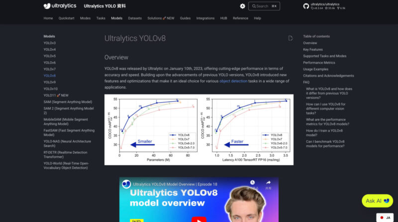 YOLOv8とは？画像認識での特徴・前バージョンからの改良点・導入方法・メリットを徹底解説！